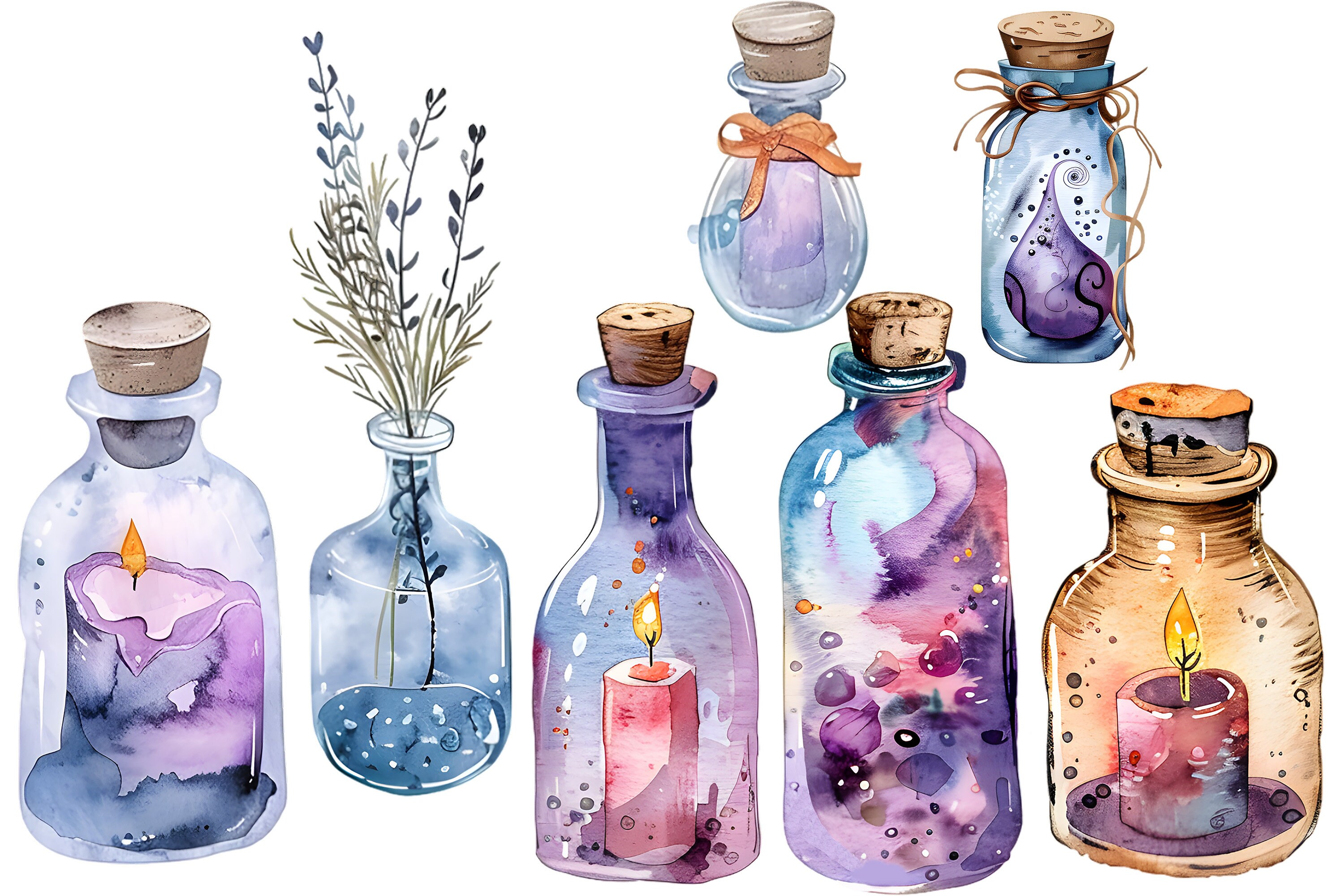 Watercolor Halloween Clipart, High Quality Transparent Pngs, Instant ...