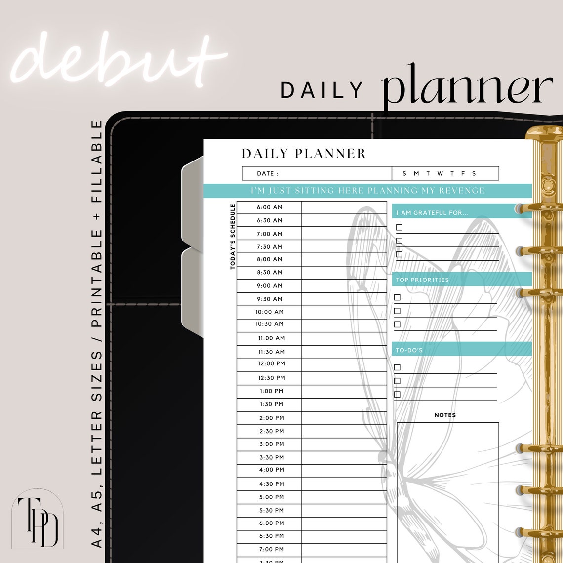 Swiftie Half Hourly Planner Printable, Time Blocking Template, Daily ...