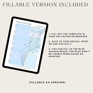 Swiftie Weekly Planner Printable Bundle Horizontal Schedule Minimal ...