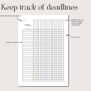 Student Checklist & Teacher Log - Back to School Essential - Teacher ...