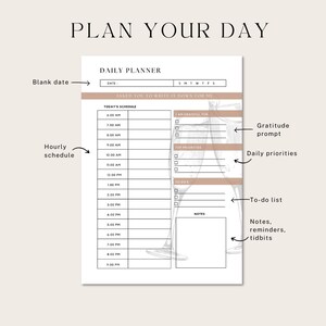Swiftie Hourly Planner Printable Bundle, Time Blocking Template, Daily ...