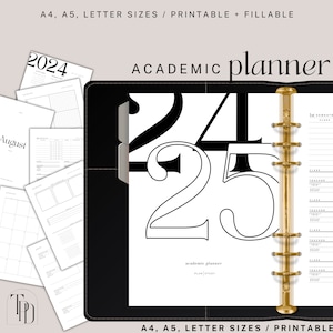 2024 2025 Academic Planner Printable, Student Planner, High School ...