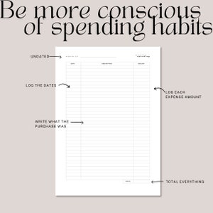 Expense Tracker Printable, Budget Template PDF, Finance Planner ...