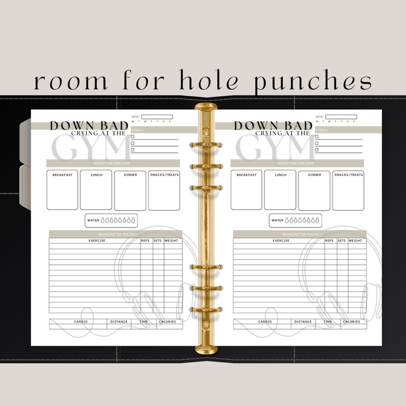 Swiftie Workout Planner Printable, Fitness Tracker, Daily Meal Workout ...