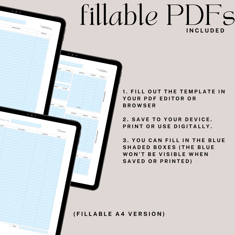 Budget Planner Bundle, Printable, Expense Tracker, Bill Tracker ...