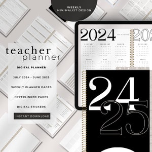 Ultimate Teacher Planner 2024 2025, Digital Teacher Planner, Weekly ...