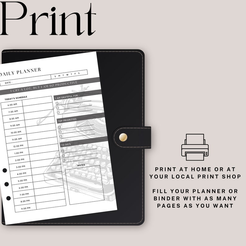 Swiftie Hourly Planner Printable, Time Blocking Template, Daily Planner ...