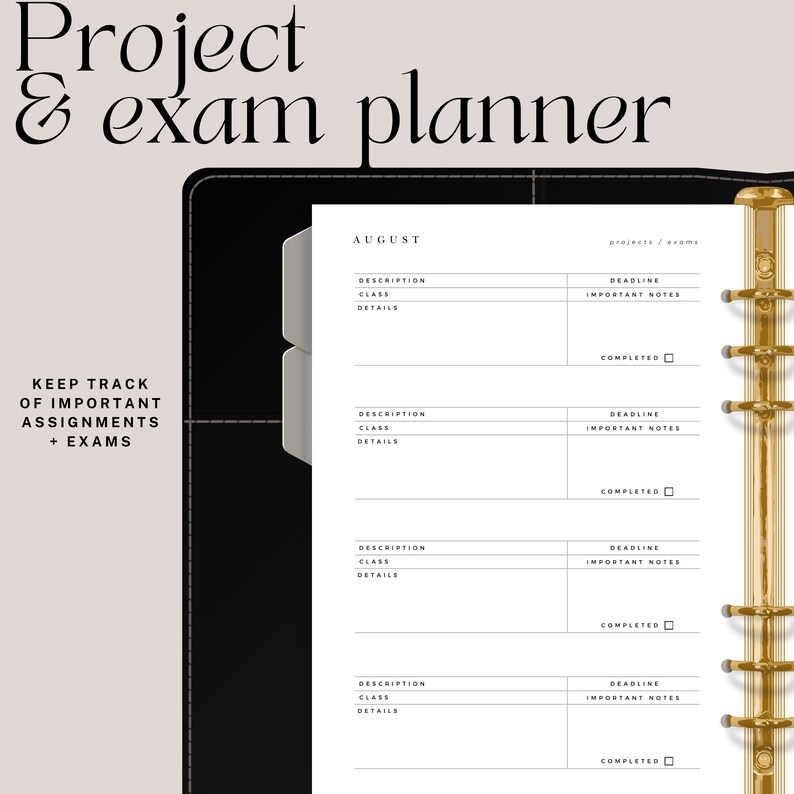 2024 2025 Academic Planner Printable, Student Planner, High School ...