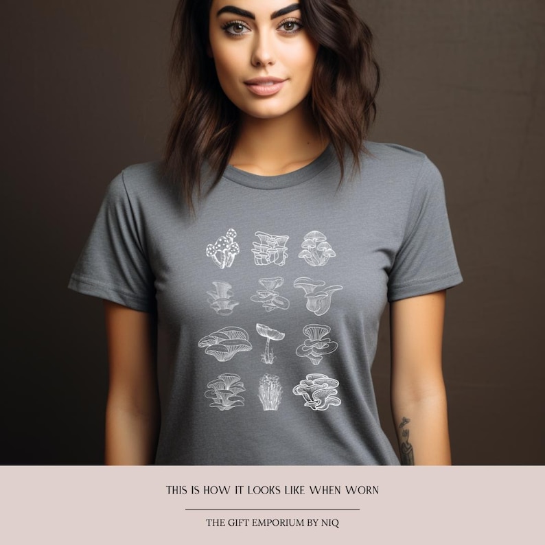 Mushroom T-shirt, Nature Shirt, Mushroom Gift, Graphic Tees, Gift for ...