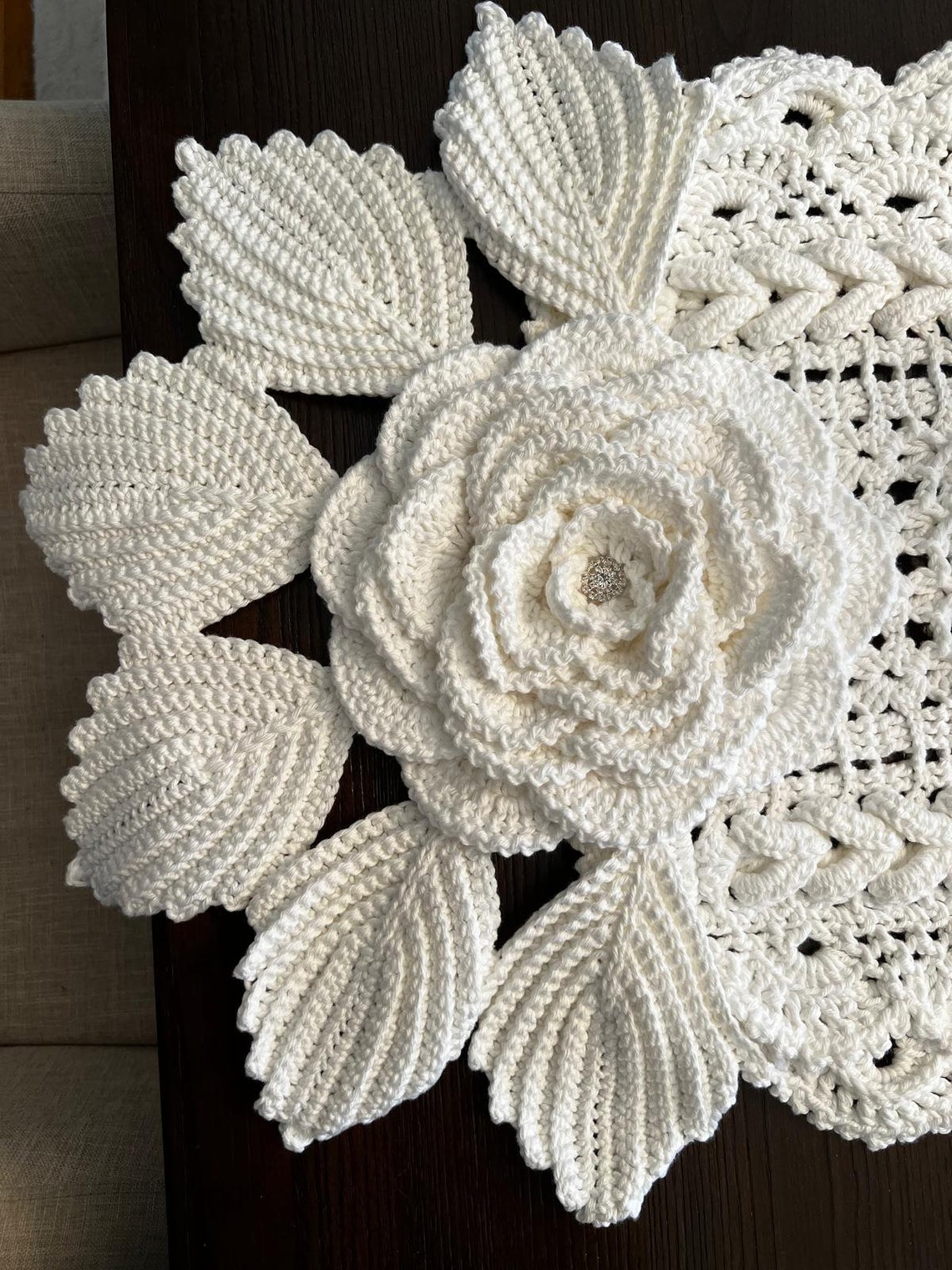 Handmade Crochet Table Runner Elegant and Unique Home Decor Perfect for ...