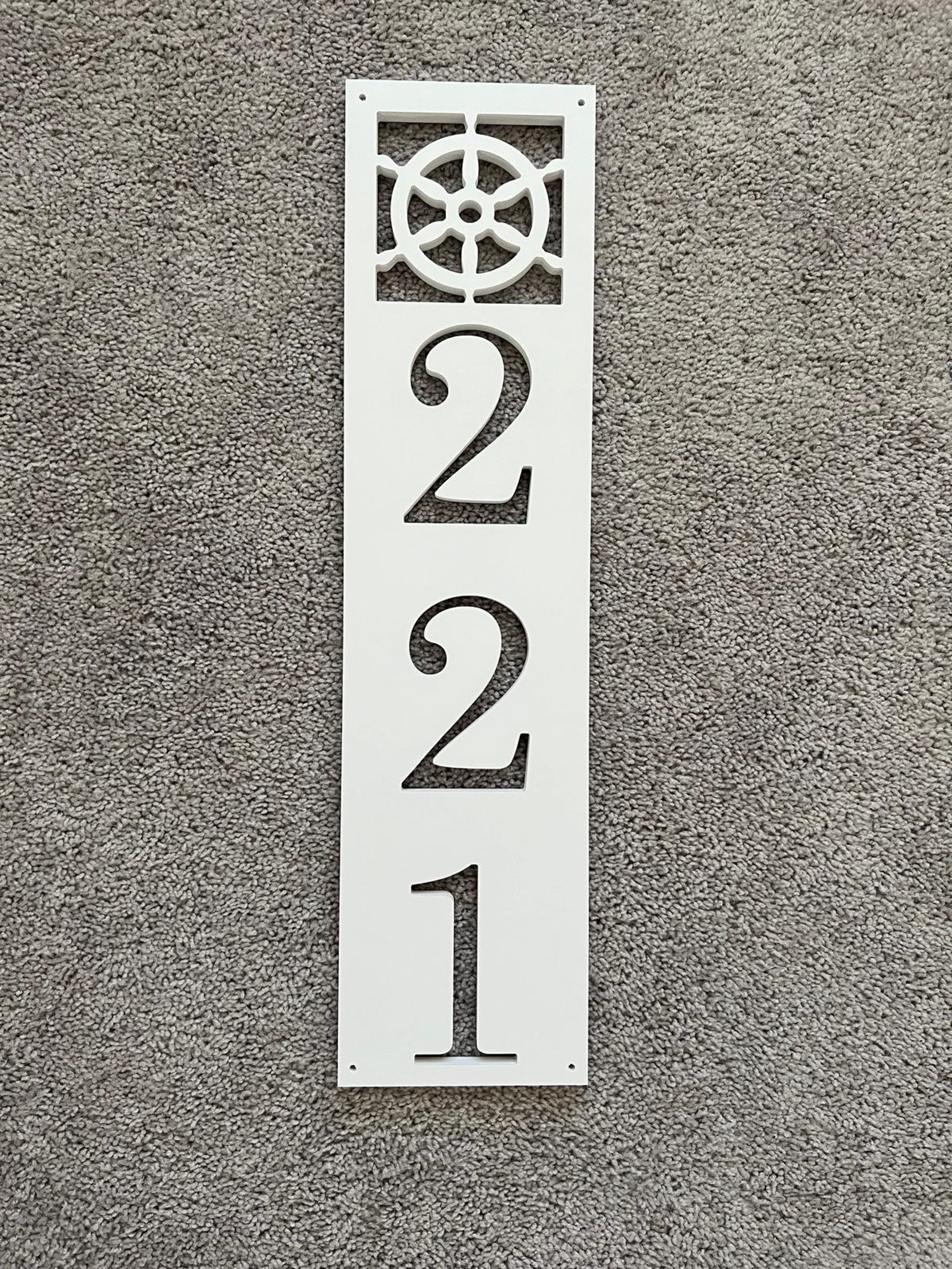 Cut Out Home Address Numbers | Vertical or Horizontal | Beach House ...