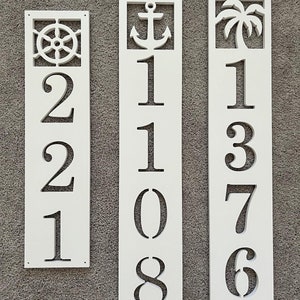 Cut Out Home Address Numbers | Vertical or Horizontal | Beach House ...