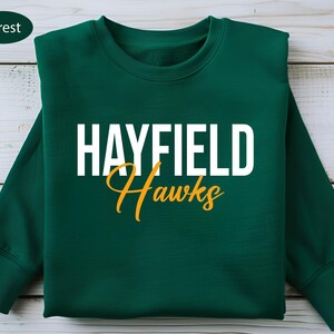 Custom School Sweathirt, Personalized Text Sweater, School Logo ...