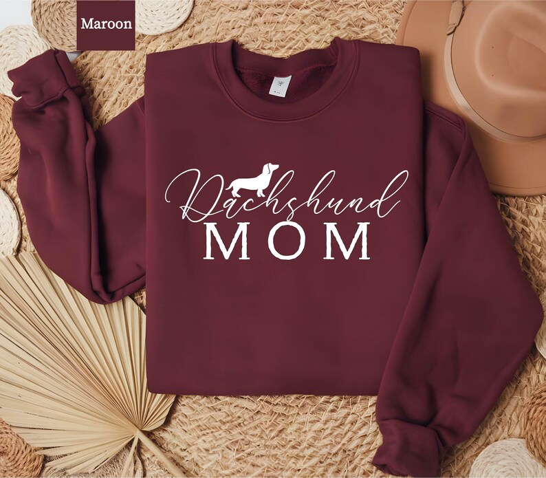 Best Dog Mom Sweatshirt, Dachshund Mom Sweatshirt, Best Dog Mom Gifts ...