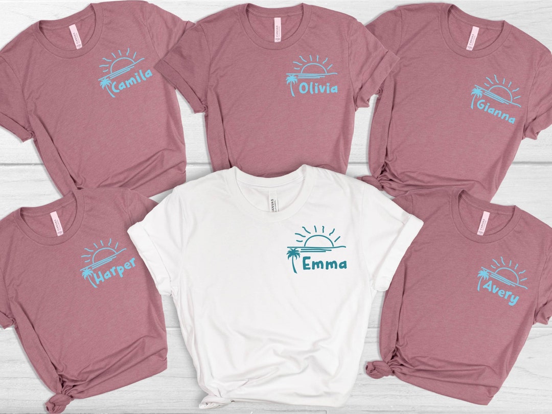 Custom Beaches Shirt, Girl Group Beach T-shirt, Summer Vacation Tees ...