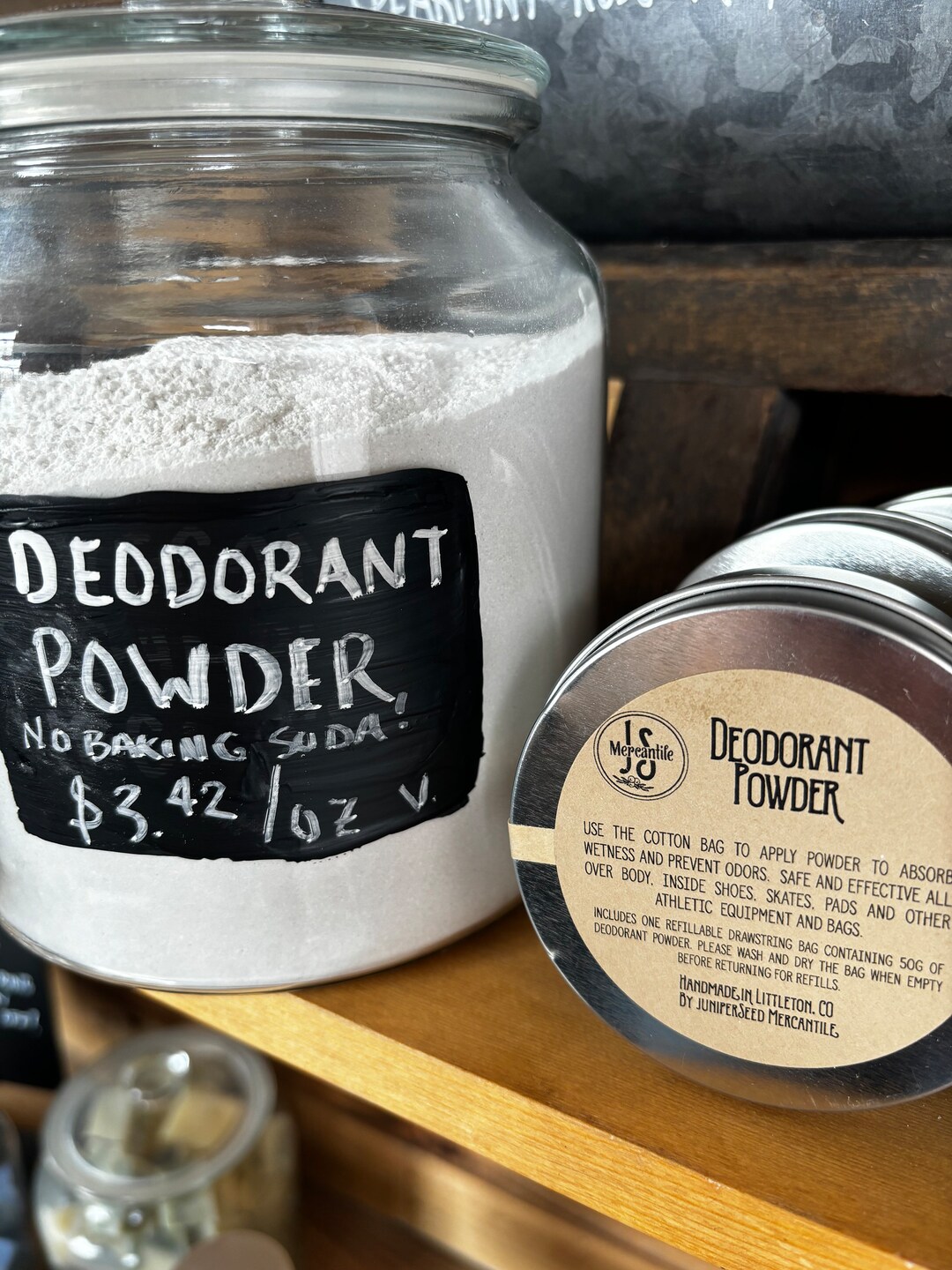 Deodorant Powder in No-mess, Zero Plastic, Low Waste, Refillable ...