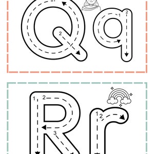 Alphabet Tracing Worksheets, Daycare Learning Worksheets, Preschool ABC ...