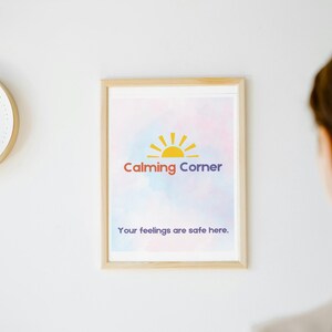 Calming Corner Posters, Feelings Poster, Calm Corner Classroom Decor ...