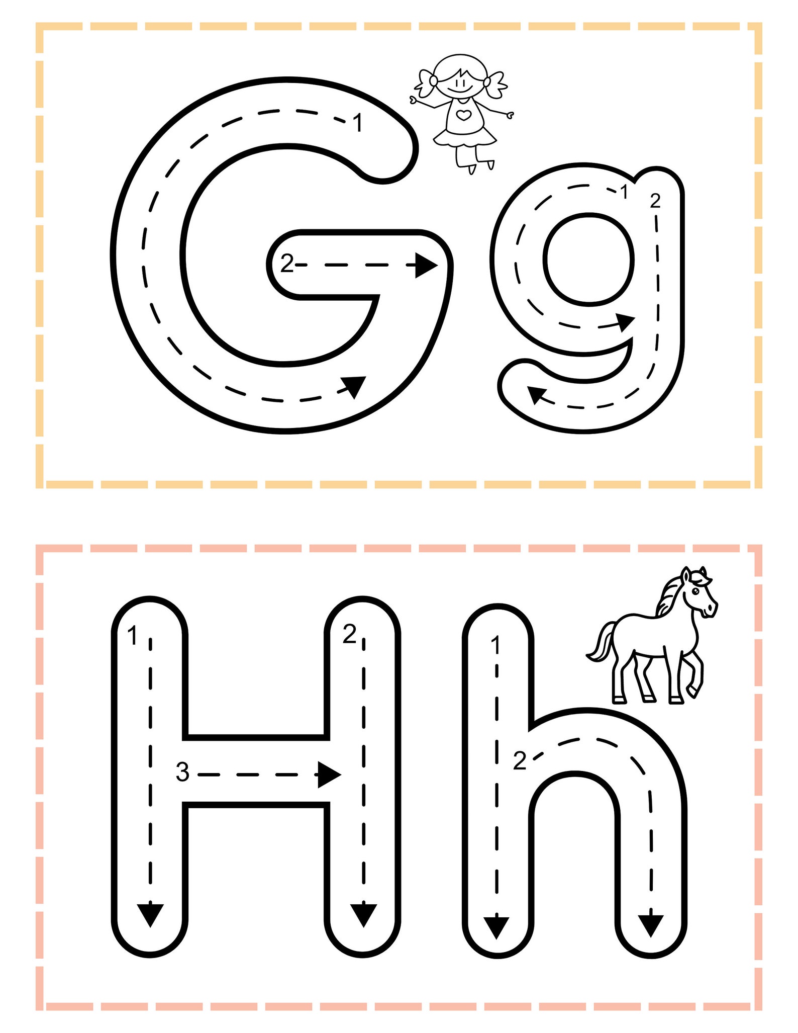 Alphabet Tracing Worksheets, Daycare Learning Worksheets, Preschool ABC ...