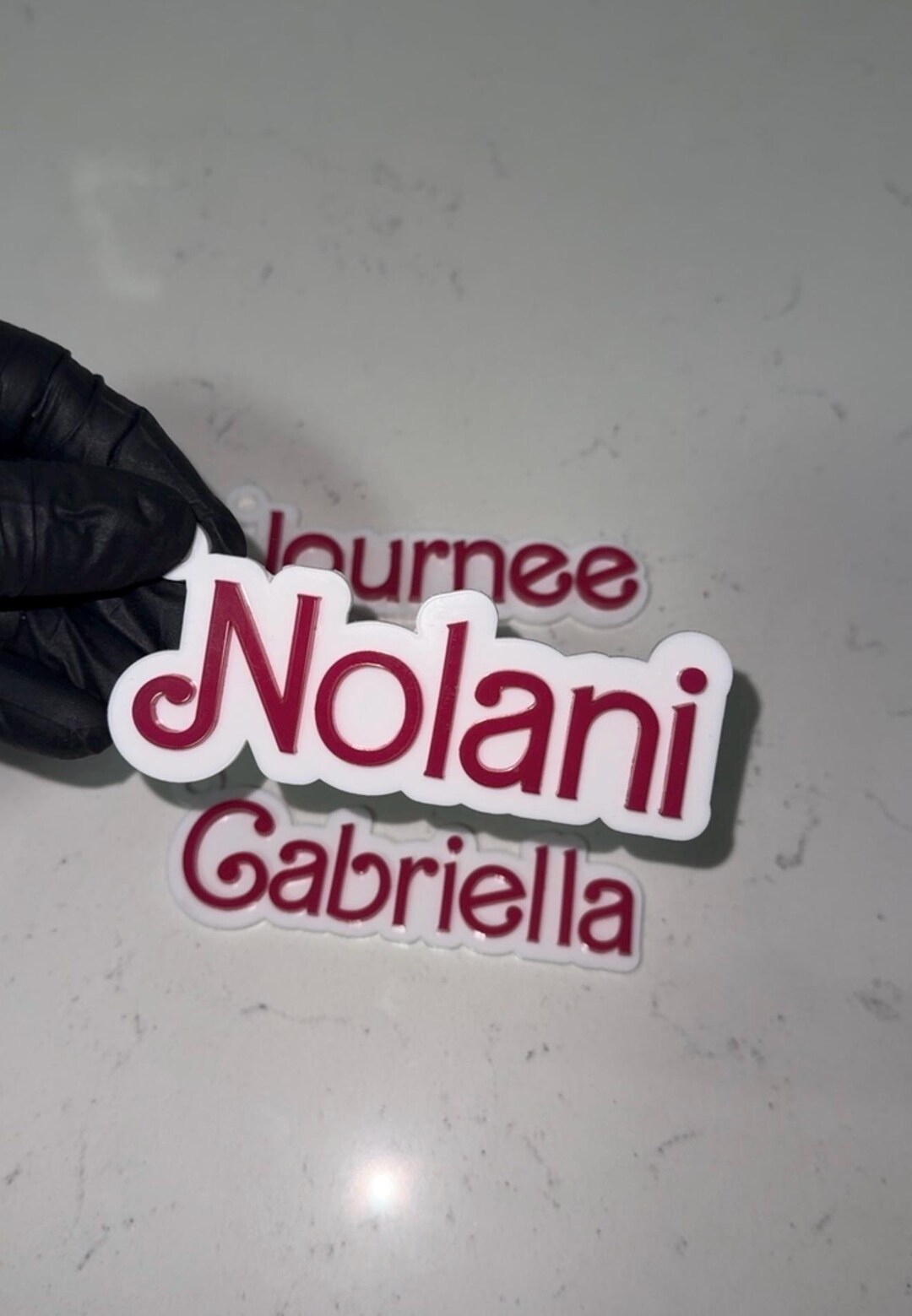 Custom Dolly Acrylic Keychain | Name Charm | Backpacks, Keys, Gifts - Etsy