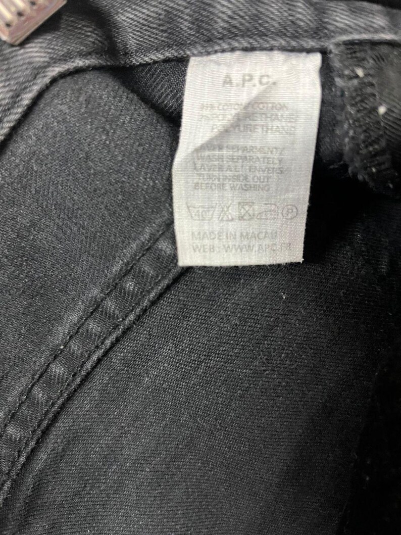 APC Jeans Denim Black Wash Skiny - Etsy