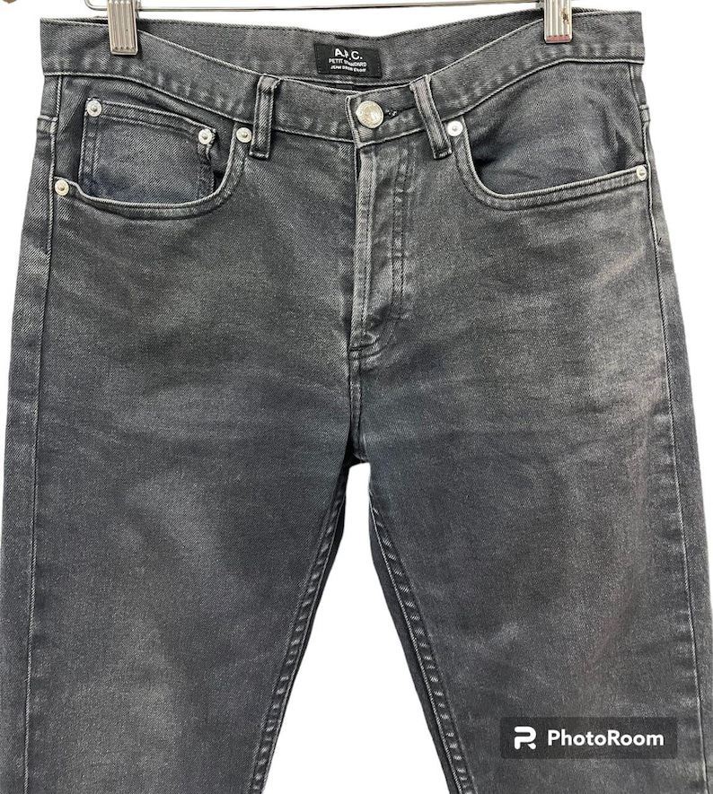 APC Jeans Denim Black Wash Skiny - Etsy