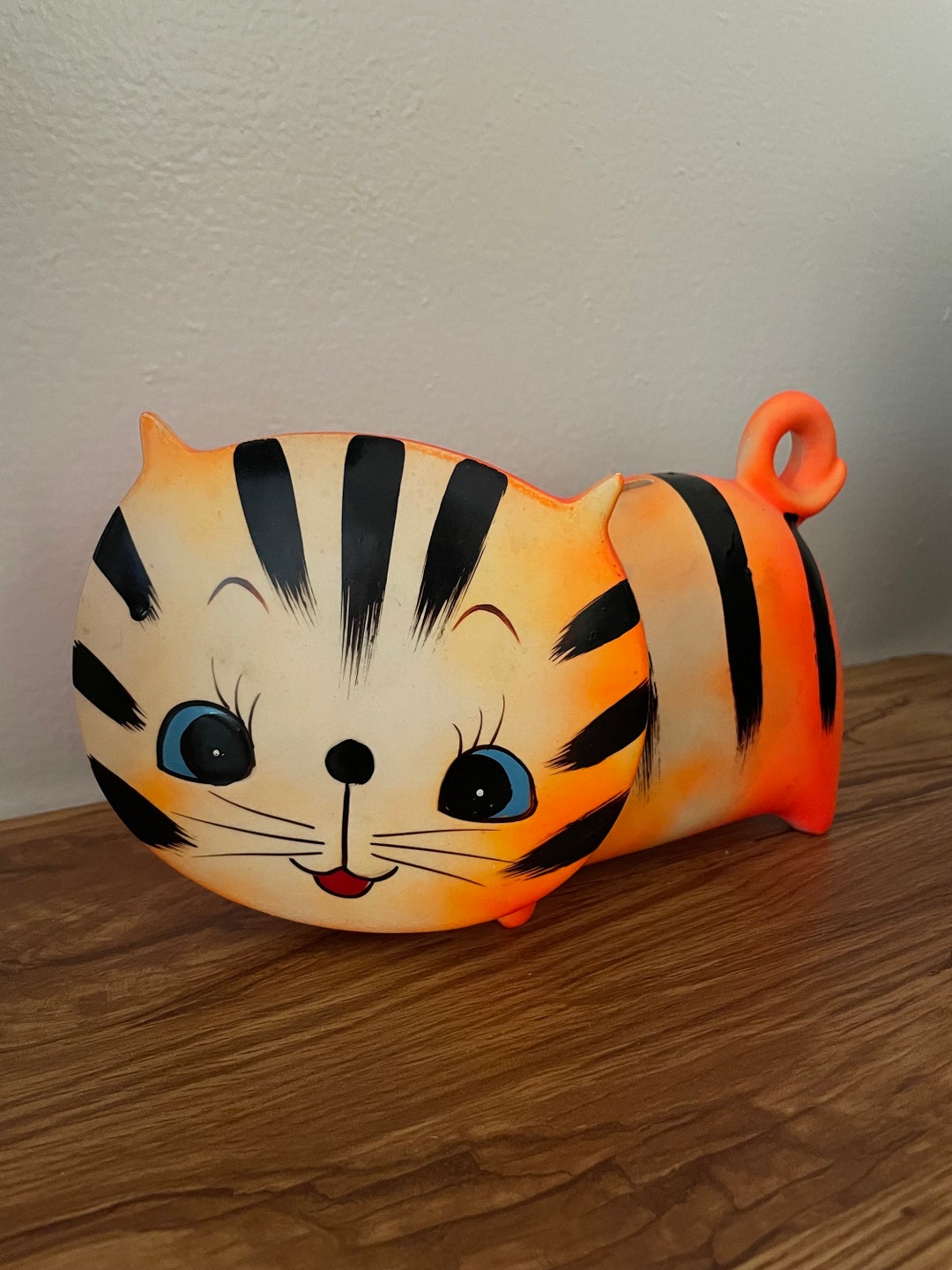 VINTAGE Japanese Tiger Coin Bank 1960s - Etsy