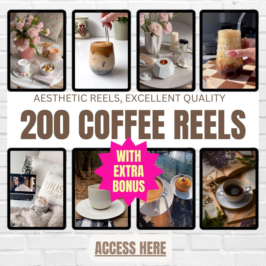Faceless Reels / Aesthetic Coffee Reels - Etsy