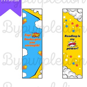 Kids Reading Log Superhero Theme Editable, Book Tracker, Bookmark ...