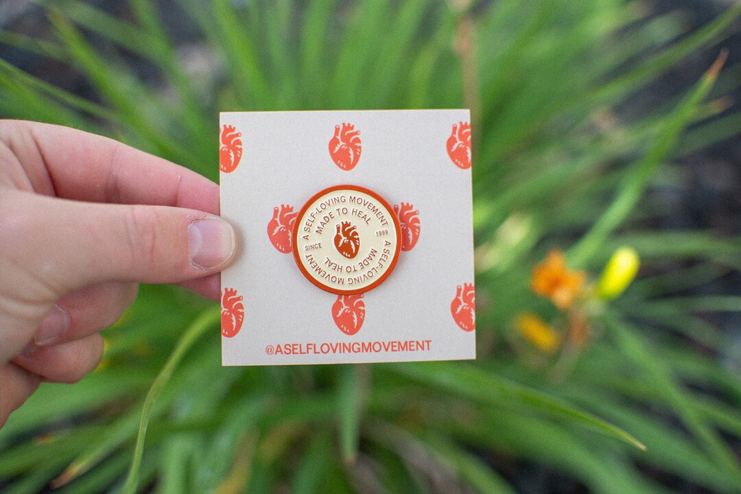 Love Me Movement Enamel Pin – ‘A Self-loving Movement’ Heart Design ...