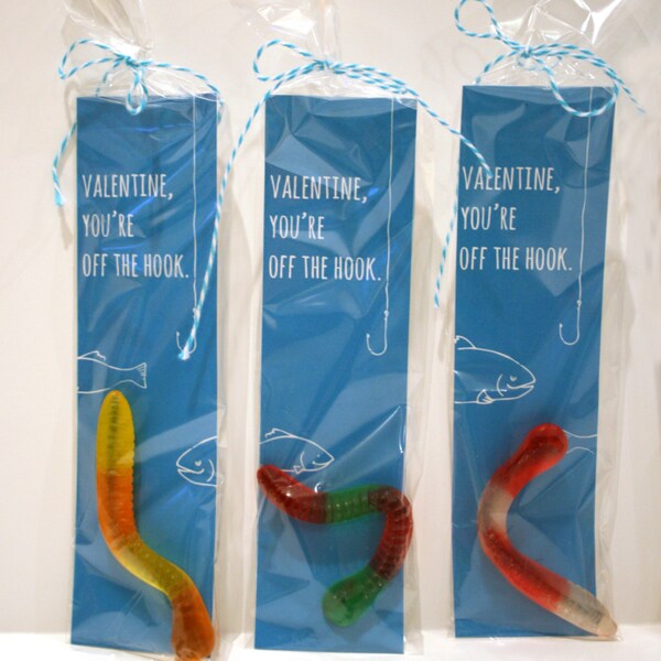 Worm Valentine Printable - Etsy