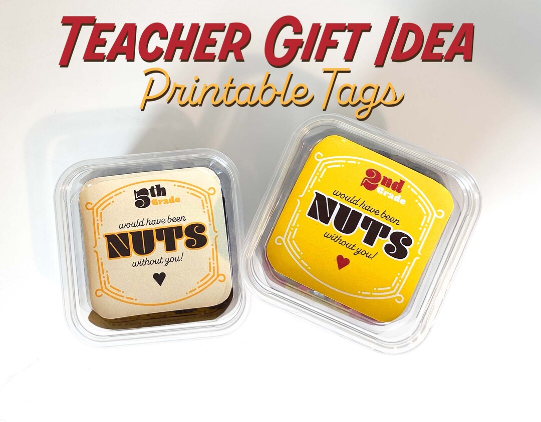 Printable Teacher Gift Card, End of Year Teacher Appreciation, Gift Tag ...