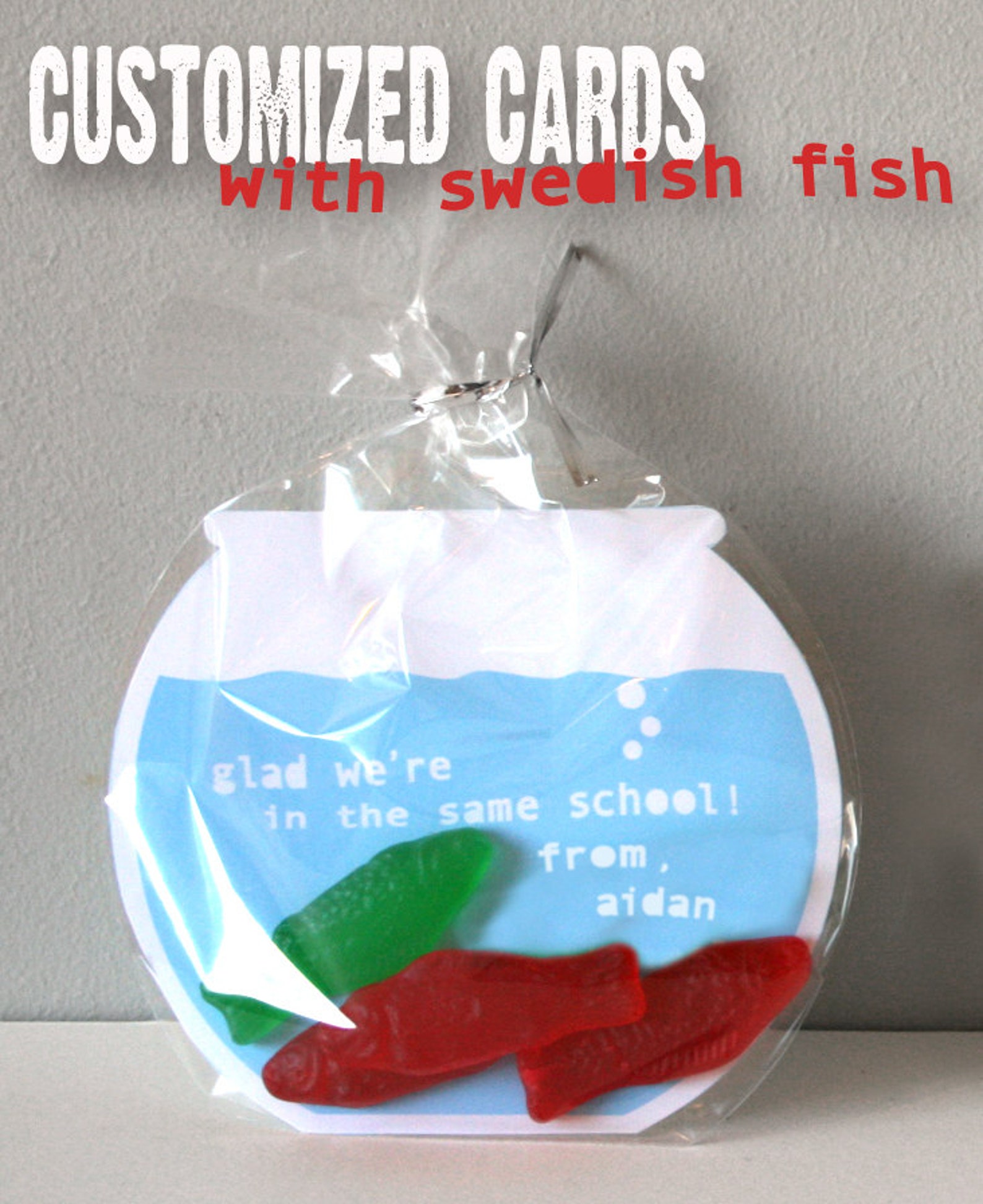 Customized Printable Fishbowl Cards - Etsy
