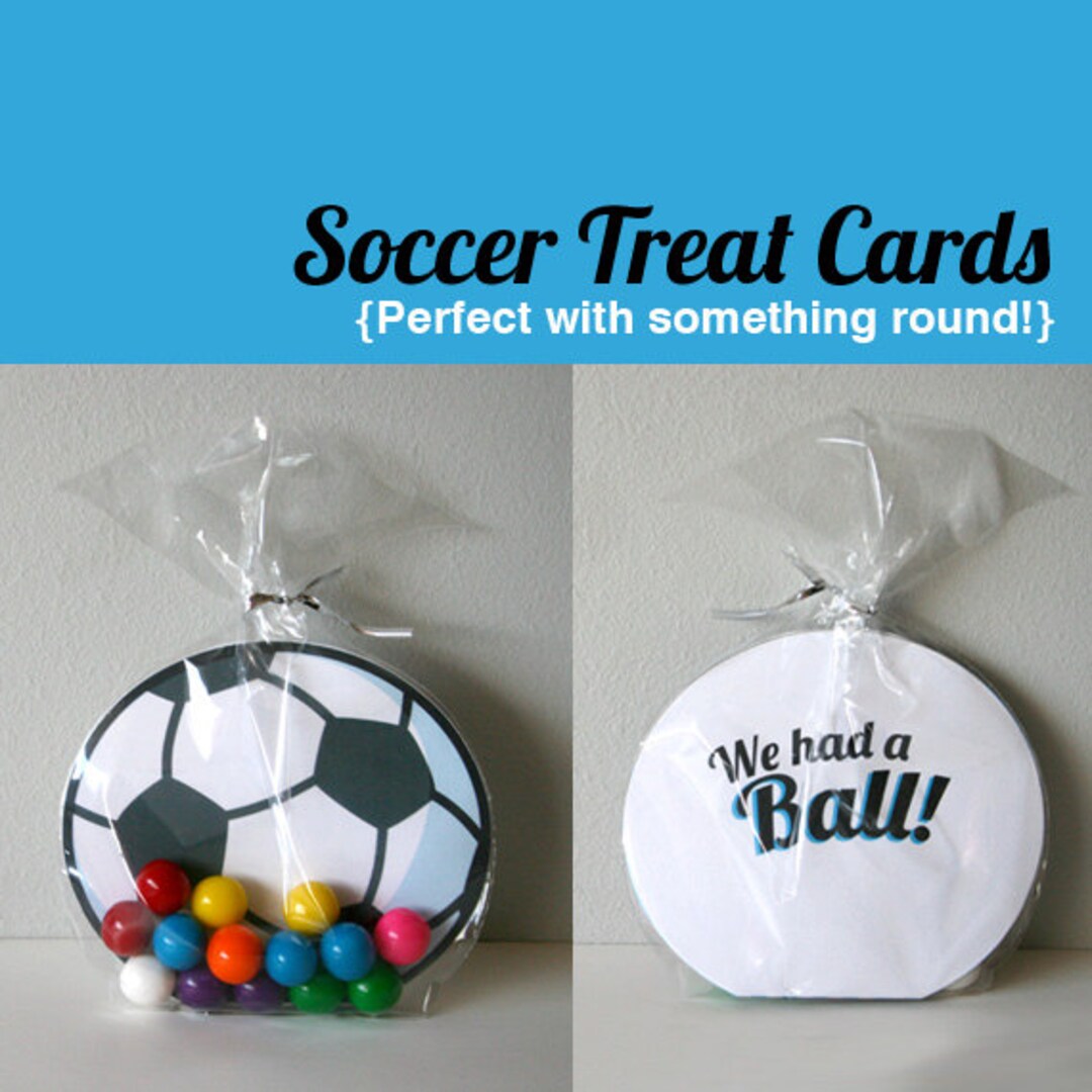 Printable Soccer Cards - We Had a Ball - Etsy