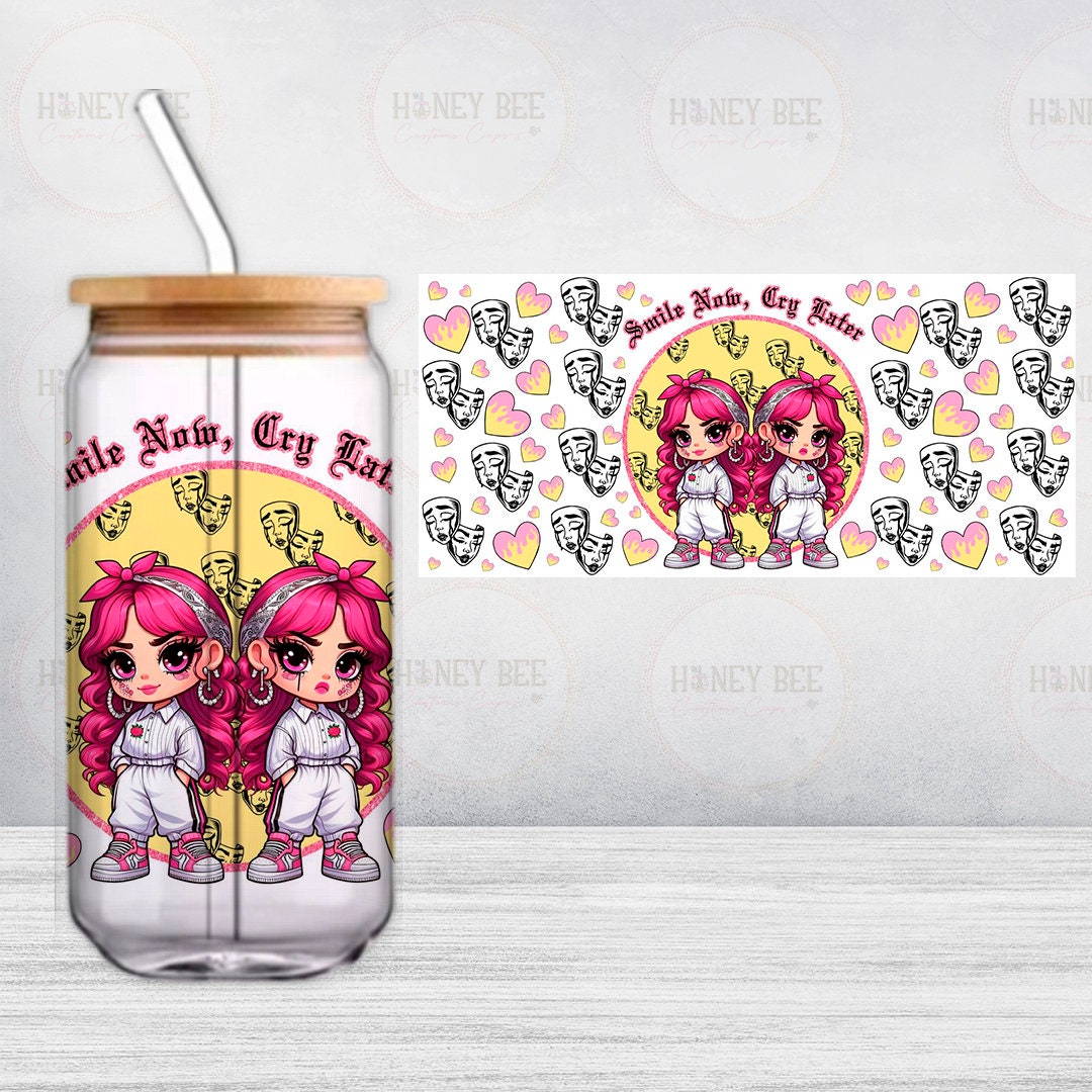 Girls Sad WRAP/UVDTF | Ready to Apply | High Quality | Printed in House ...