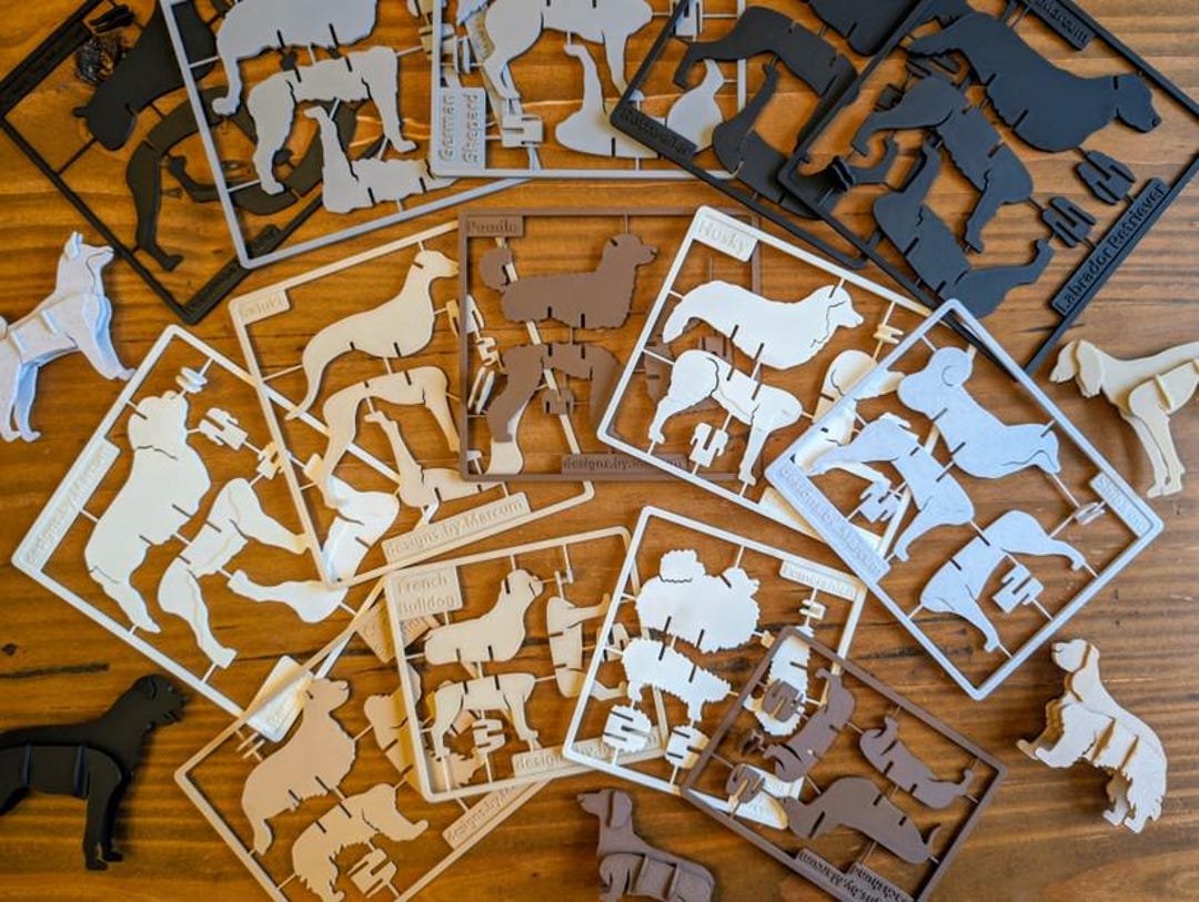 Build-your-own Small Dog Kit Cards Assemble Your Favorite Furry Friends ...