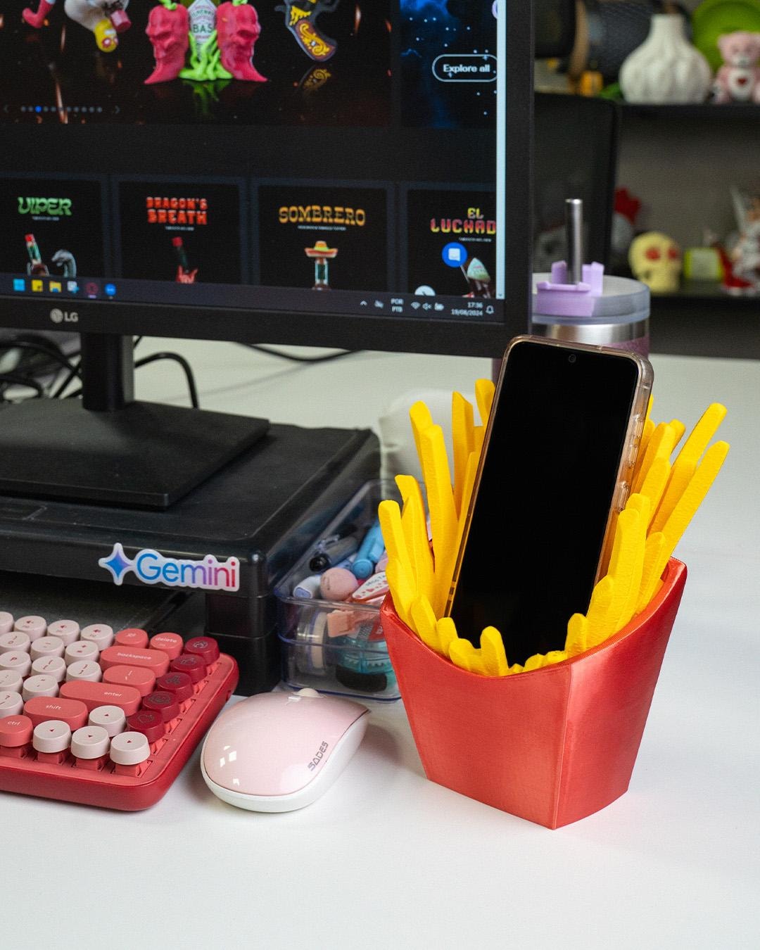 Fries Phone Holder! Rest Your Phone on a Quick Snack Charger. Great ...
