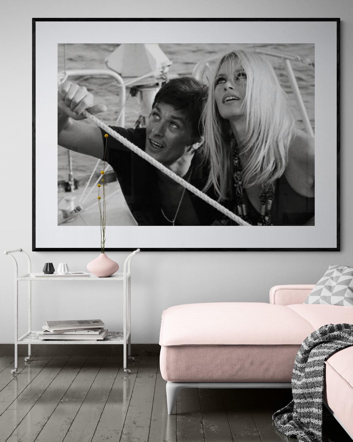 Alain Delon Brigitte Bardot Print Poster , Delon Print, Delon Poster ...