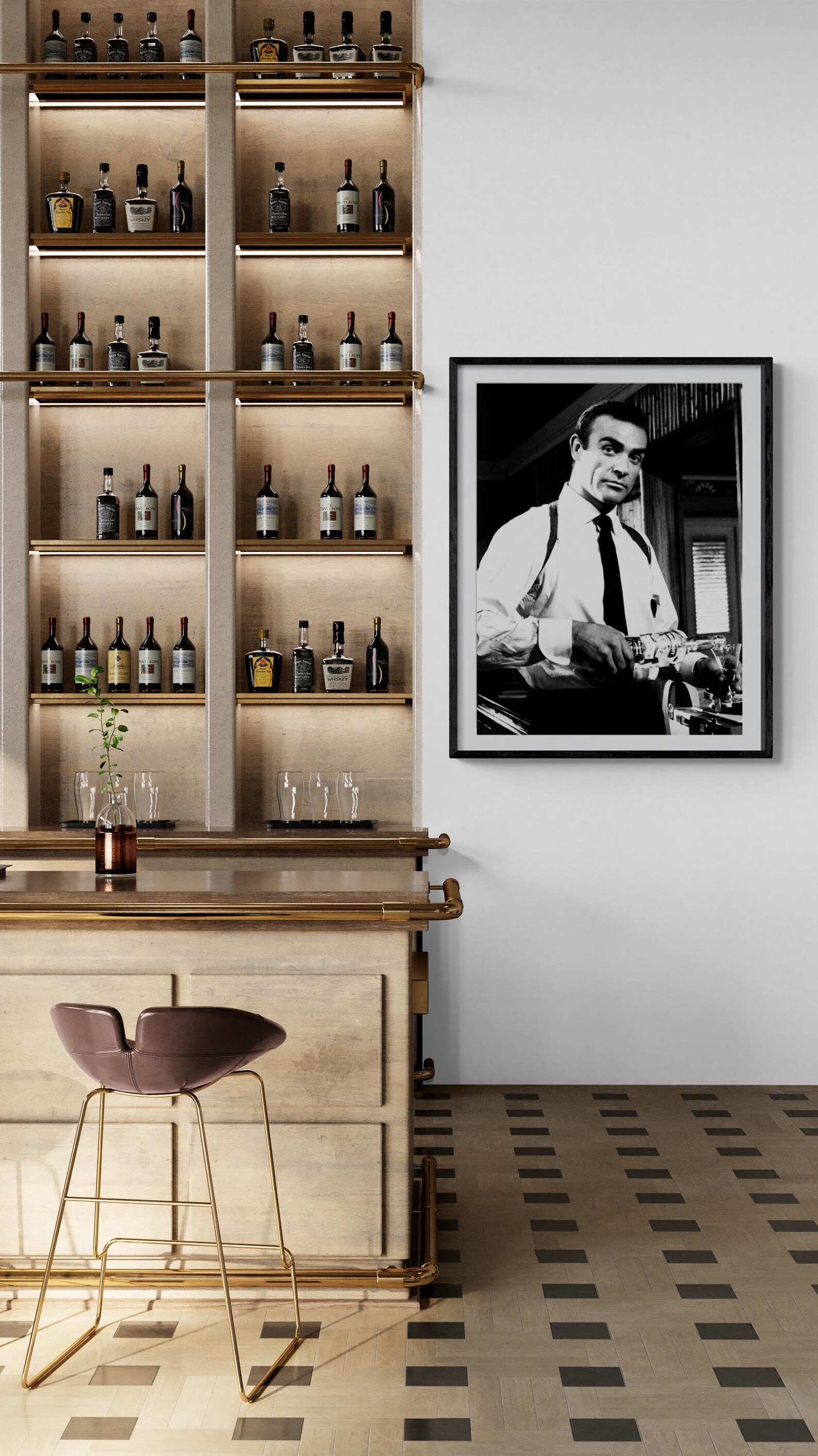 Sean Connery Iconic James Bond Print , 007 , Bar Print, Bar Poster, Bar ...