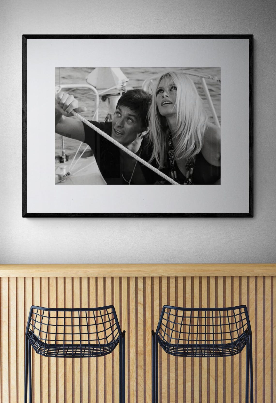 Alain Delon Brigitte Bardot Print Poster , Delon Print, Delon Poster ...