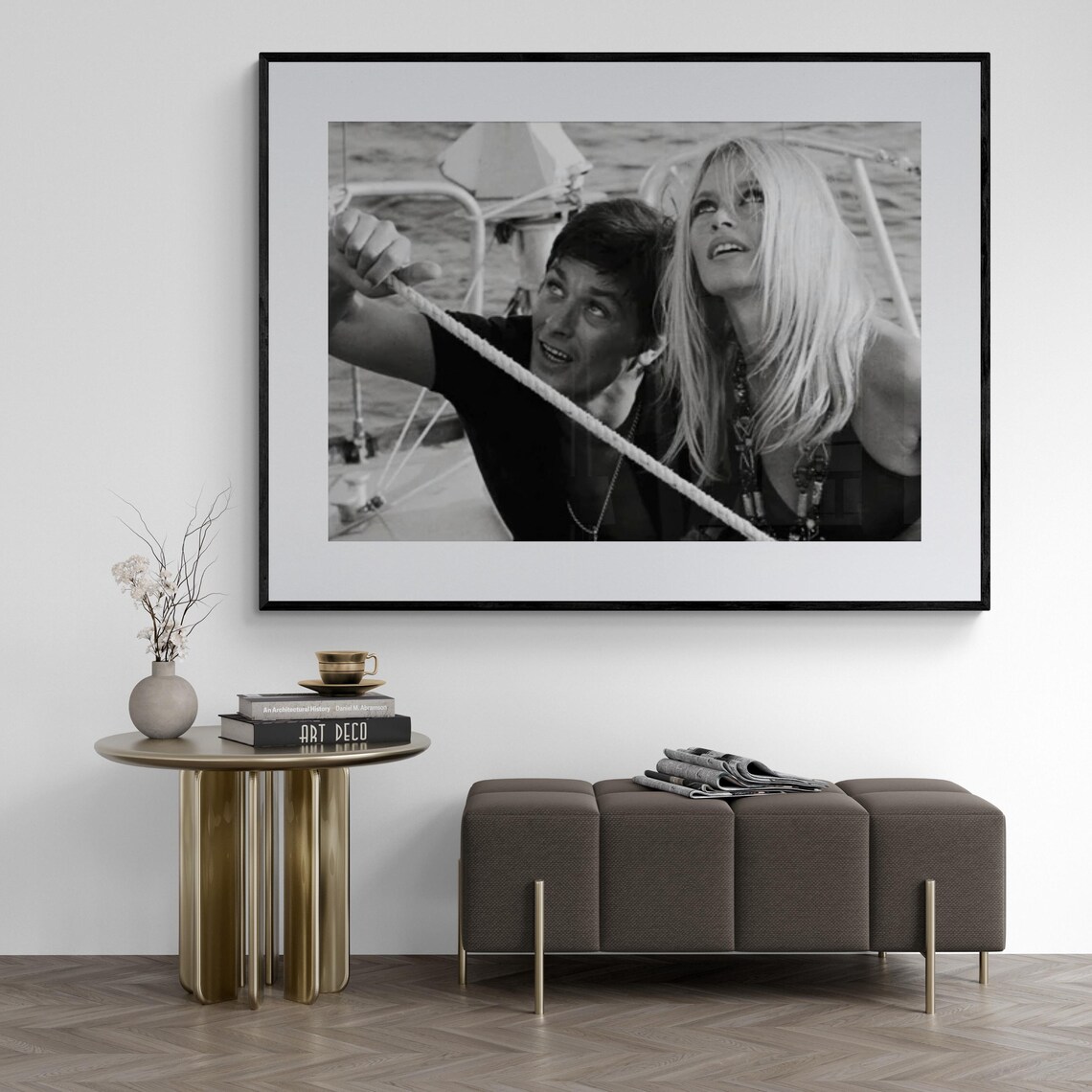 Alain Delon Brigitte Bardot Print Poster , Delon Print, Delon Poster ...