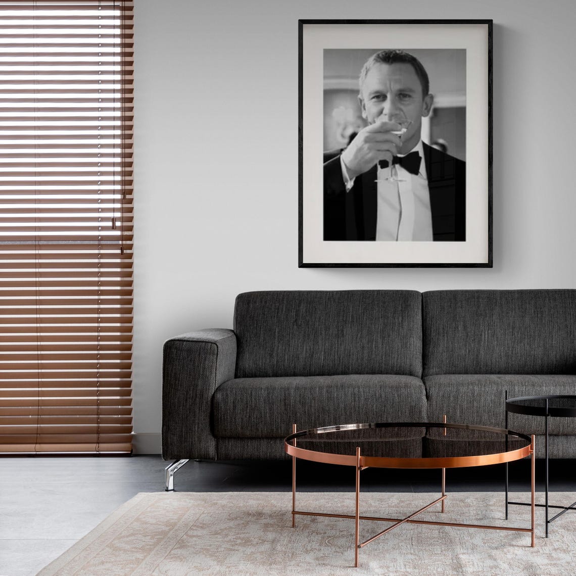 Daniel Craig Portrait Iconic James Bond Print , 007 , Print, Poster ...
