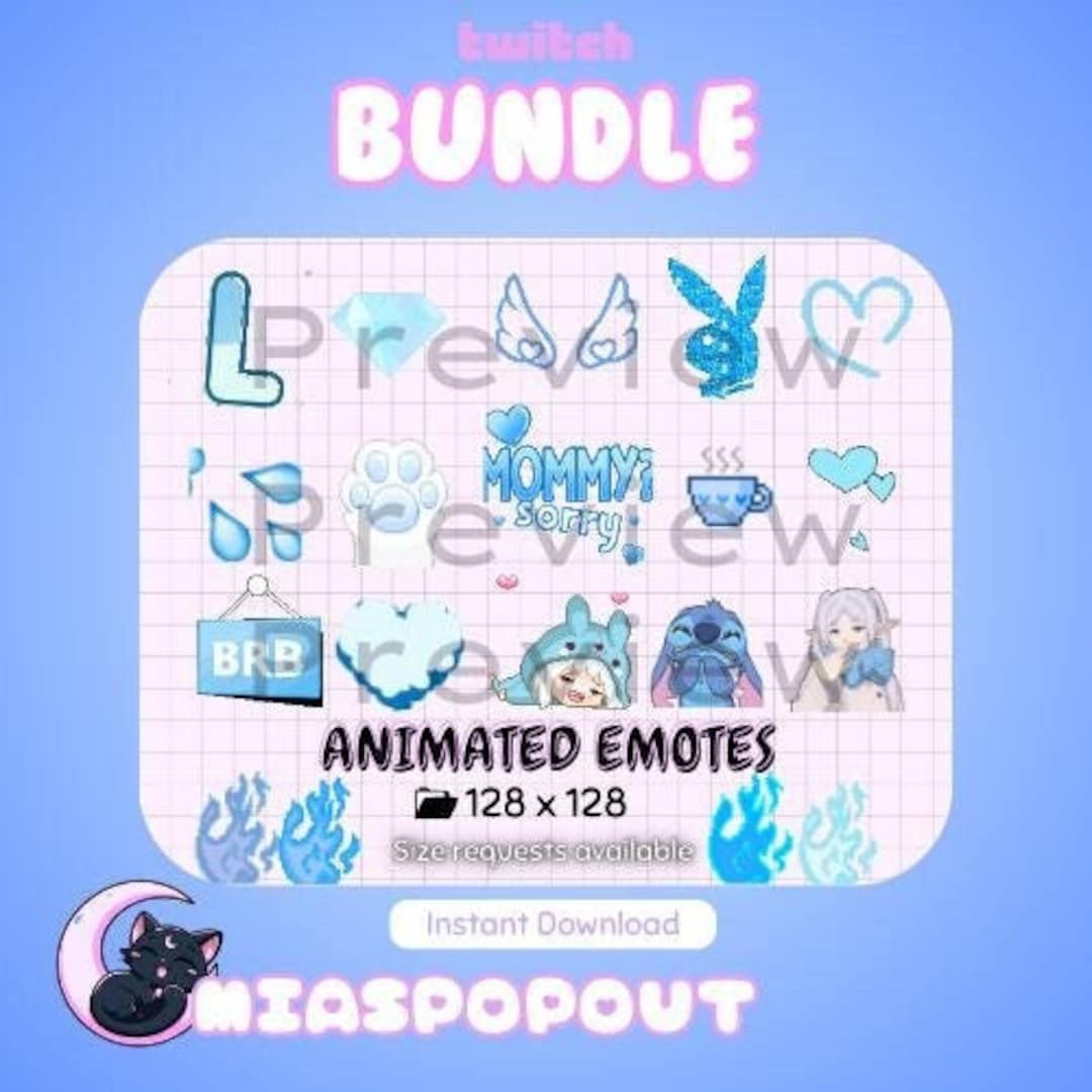 Feelin' Blue Bundle Emotes Discord Emotes Twitch Emotes Animated Emotes ...