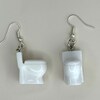 Toilet Paper Roll Dangle Earrings | 2020 | Toilet Tissue Earrings ...