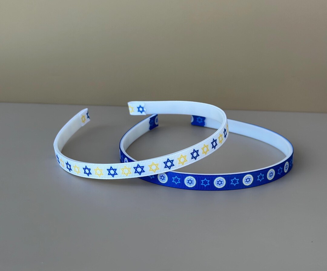 Jewish Headbands Star of David Headbands Jewish Accessory Bat Mitzvah ...