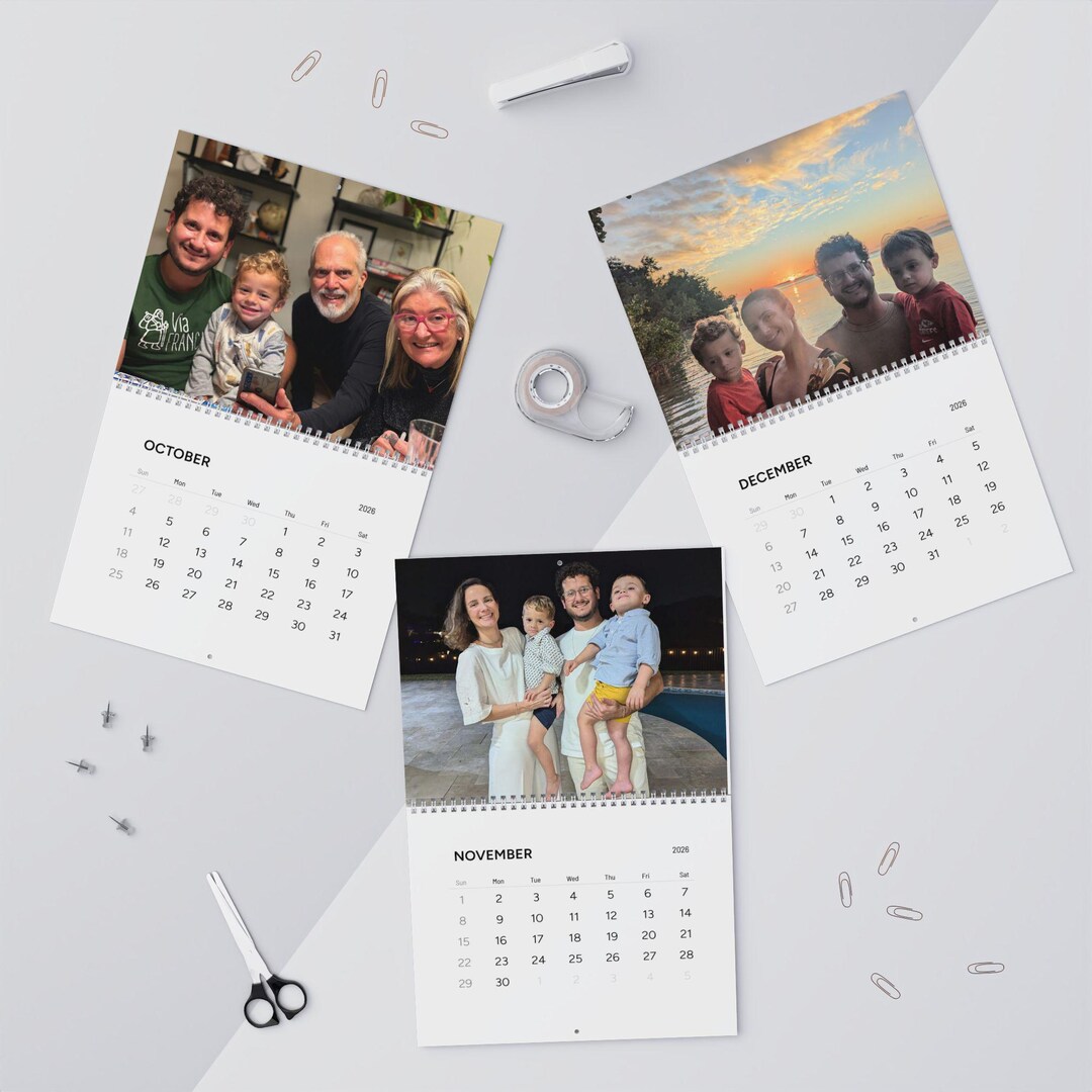 Personalized Calendar 2026 Family Pictures Calendar 2026 Calendar ...