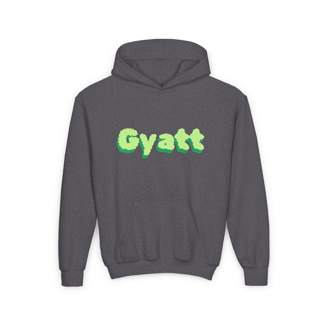 Gyatt Hoodie Kids Funny Meme Shirt Youth Viral Trend Clothing Gen Alpha ...