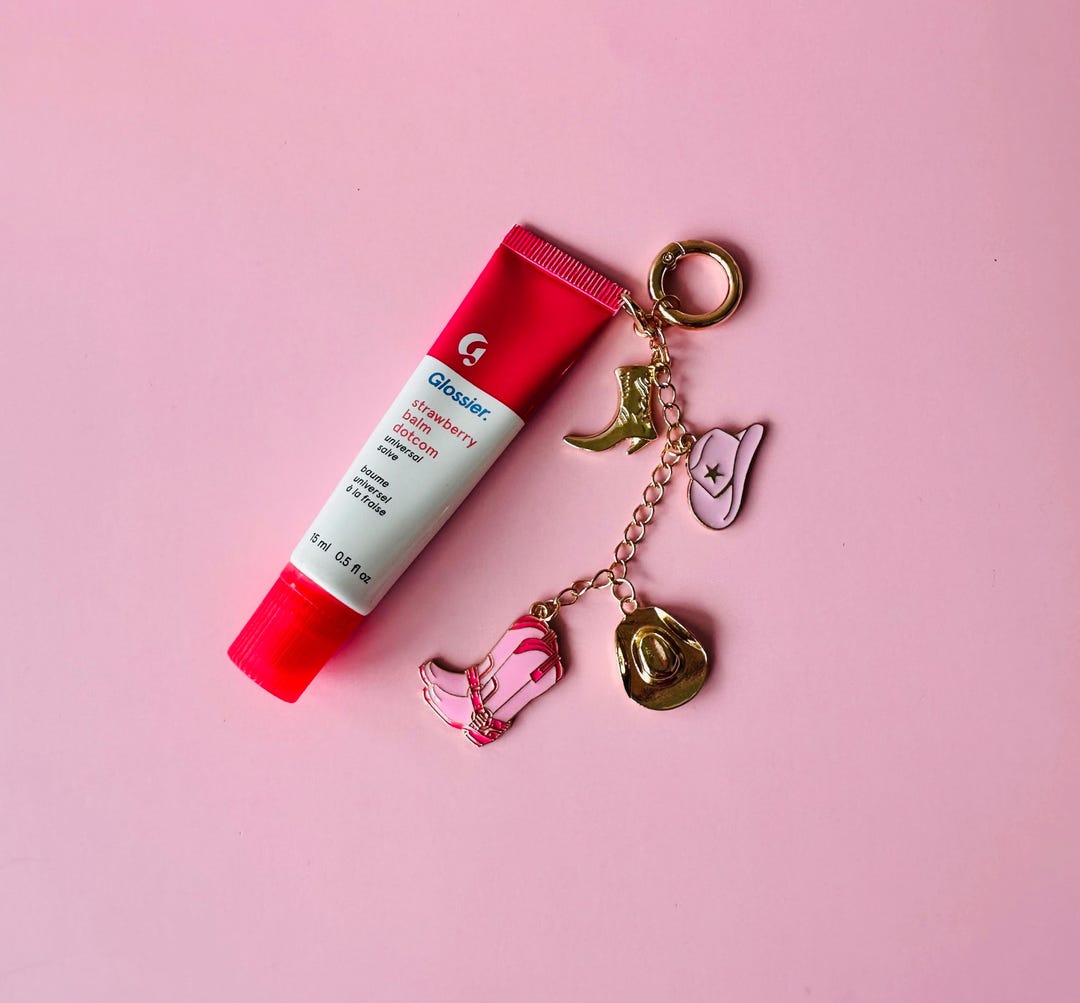 Lip Balm Keychain Cowgirl Charm for Lip Tint Gift for Daughter Cowboy ...