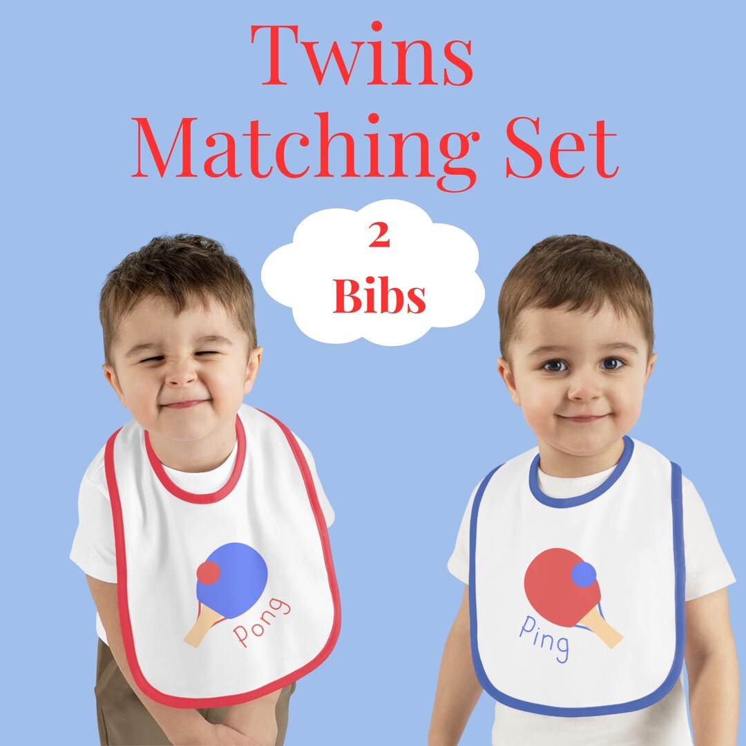 Twins Matching Set Twins Bibs Twins Gift Twin Brother 2 Bibs Best ...
