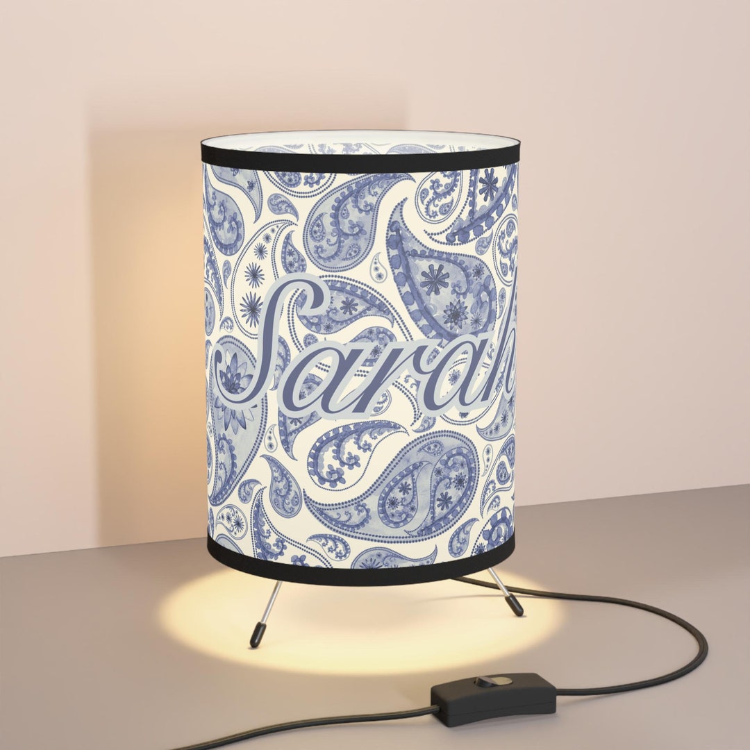Personalized Table Lamp Teen Bedroom Decor Custom Name Lamp Dorm Room ...